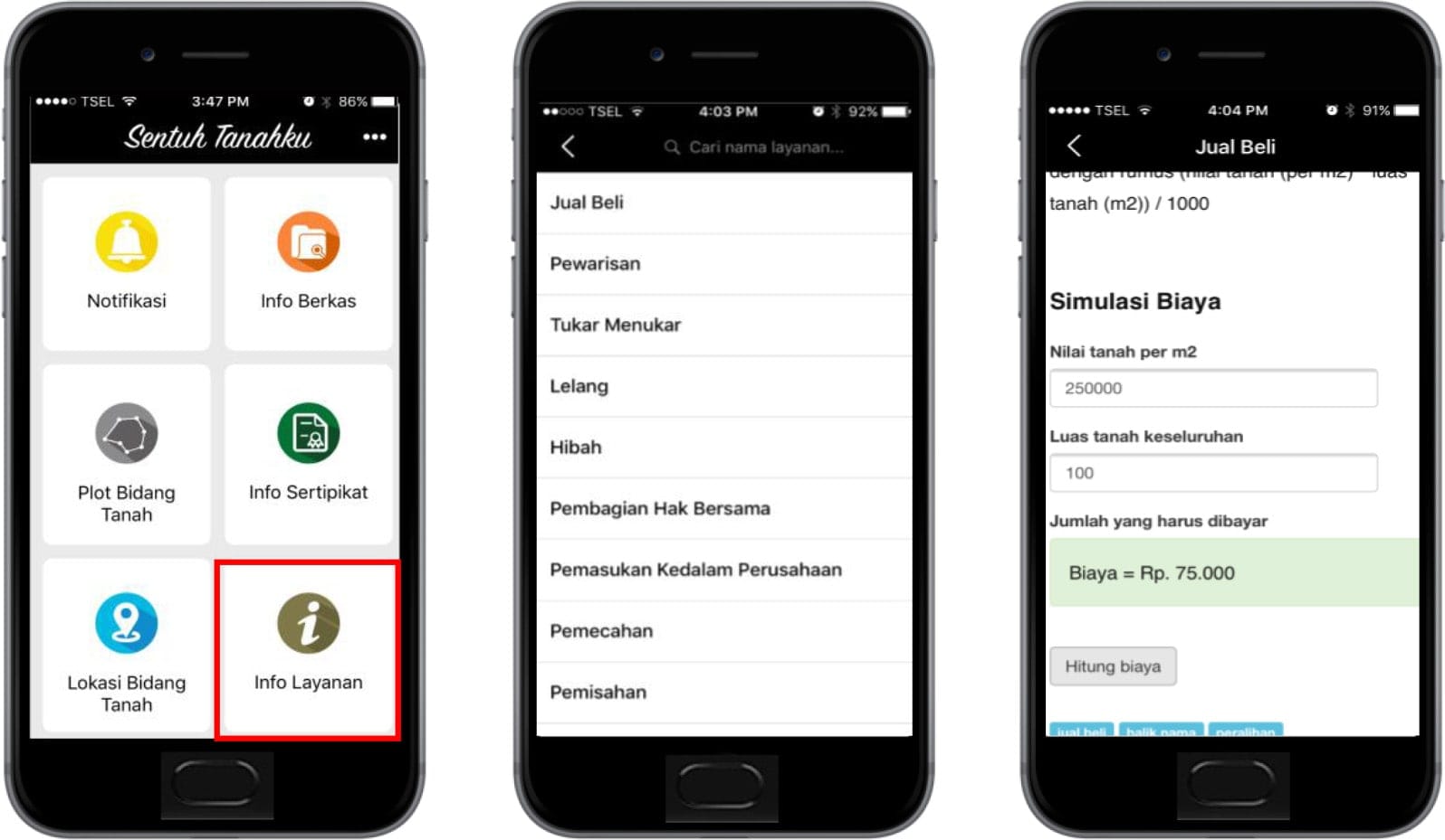 Sentuh Tanahku,aplikasi untuk pertanahan dari BPN
