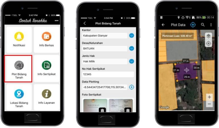 Sentuh Tanahku,aplikasi untuk pertanahan dari BPN